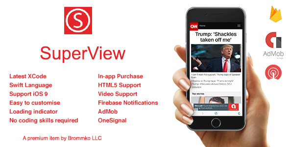 SuperView - WebView App for Android with Push - code.market